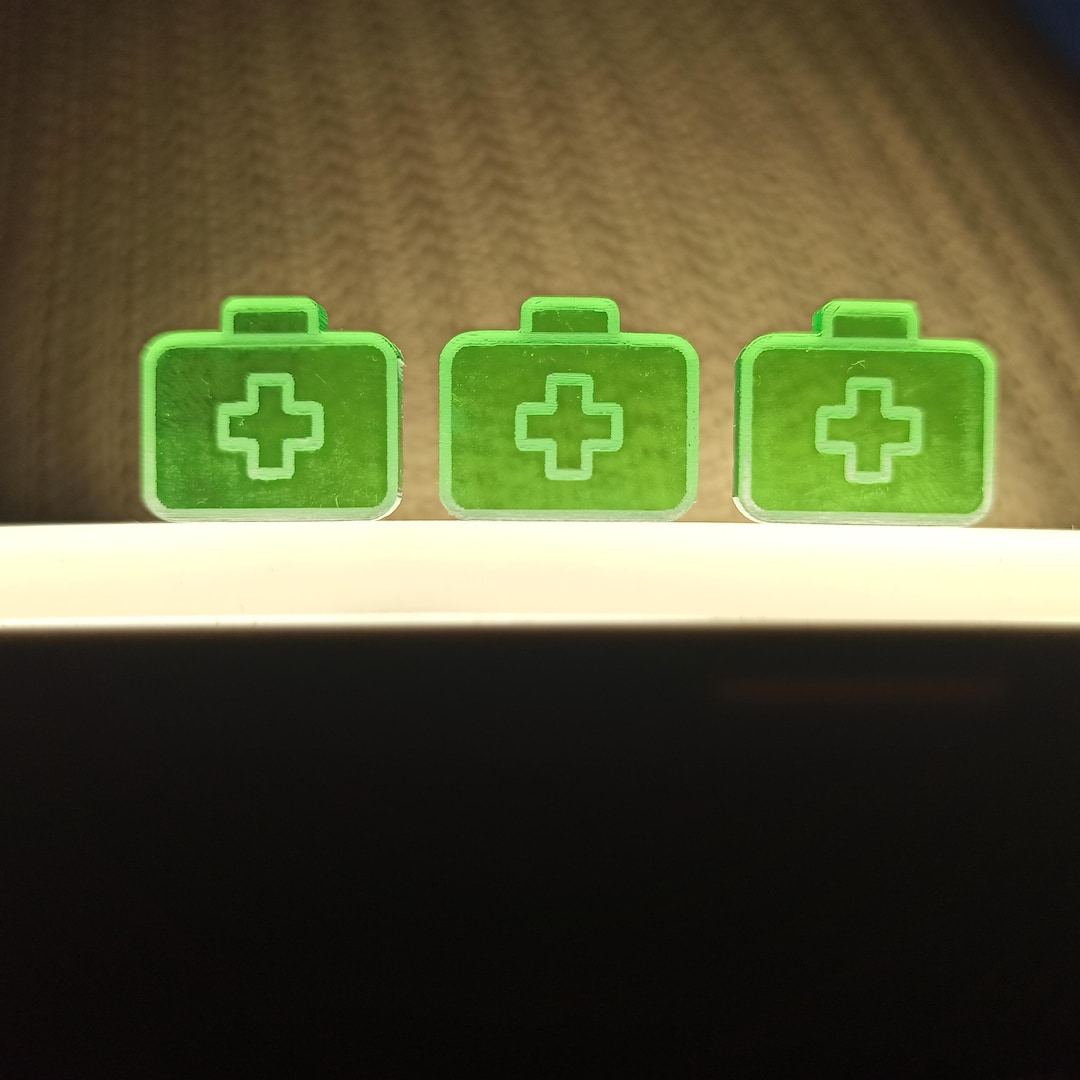 Medikit Token, First Aid Token, Board Game Token, Resource Token ...