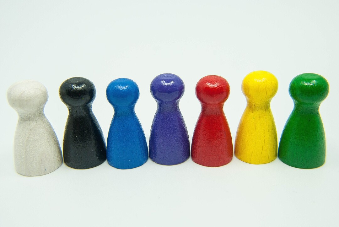 Classic Wooden Pawn Player Token Halma Pawn Pawns Set - Etsy