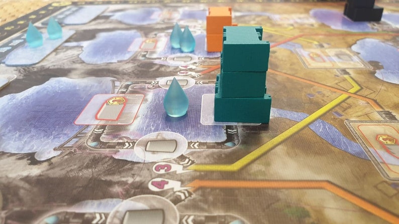 Water Token Water Tokens Board Game Token Barrage Token - Etsy