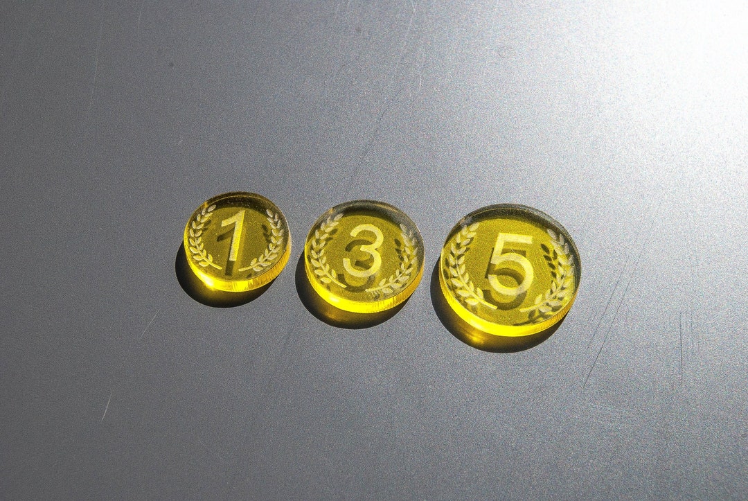 Coin Tokens, Currency Tokens, Gold Tokens, Money Tokens, Board Game ...