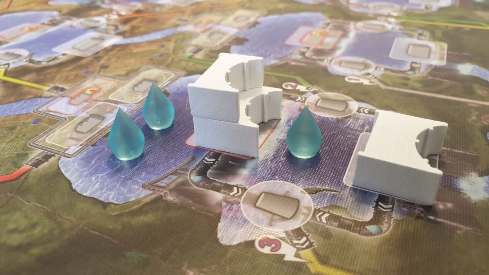 Water Token Water Tokens Board Game Token Barrage Token - Etsy