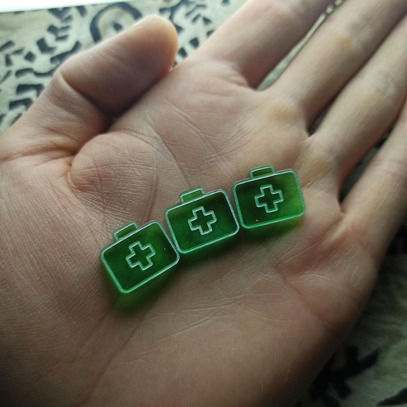 Medikit Token, First Aid Token, Board Game Token, Resource Token ...
