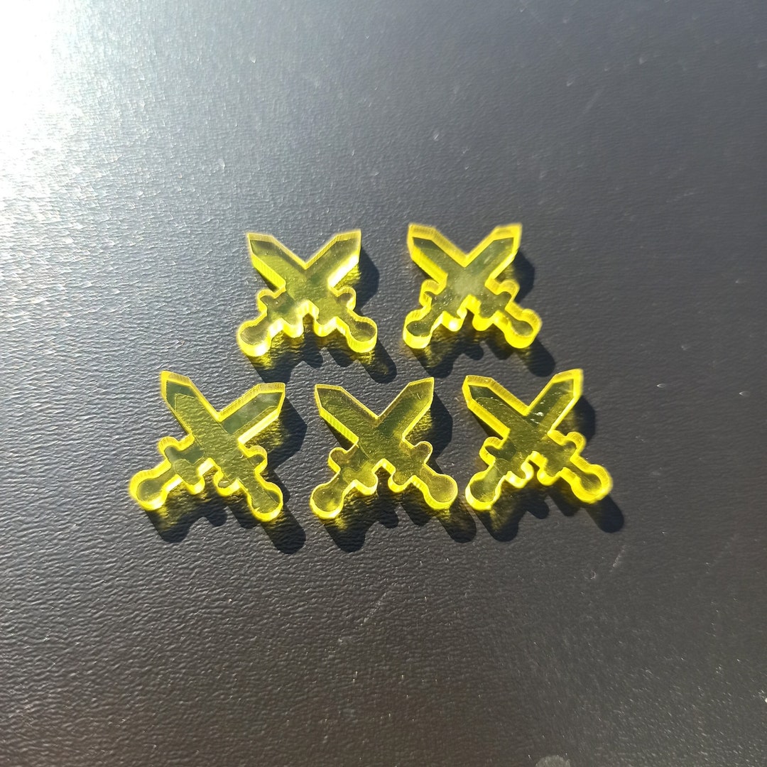 War Tokens, Battle Tokens, Conflict Tokens, Swords Tokens, Board Game ...