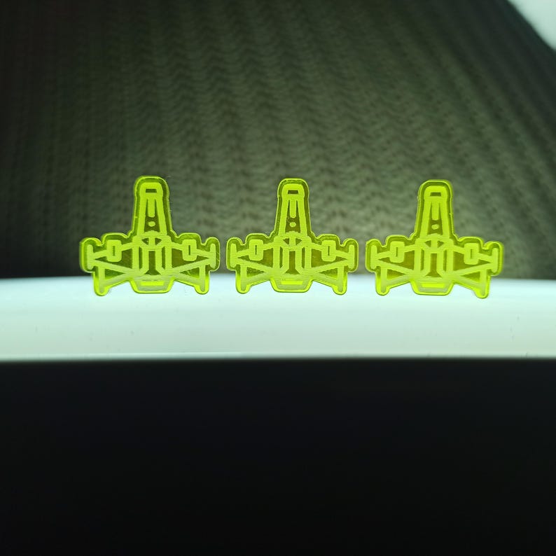 Space Ship Token, Space Fighter Token, Board Game Token, Resource Token ...