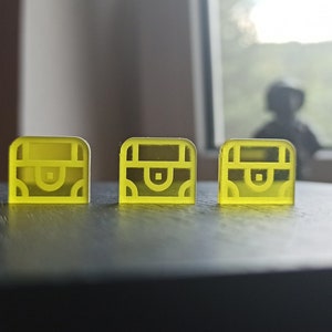 Treasure Tokens, Gold Tokens, Chest Tokens, Money Tokens, Board Game ...