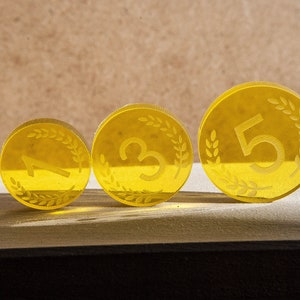 Coin Tokens, Currency Tokens, Gold Tokens, Money Tokens, Board Game ...