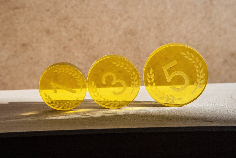 Coin Tokens, Currency Tokens, Gold Tokens, Money Tokens, Board Game ...