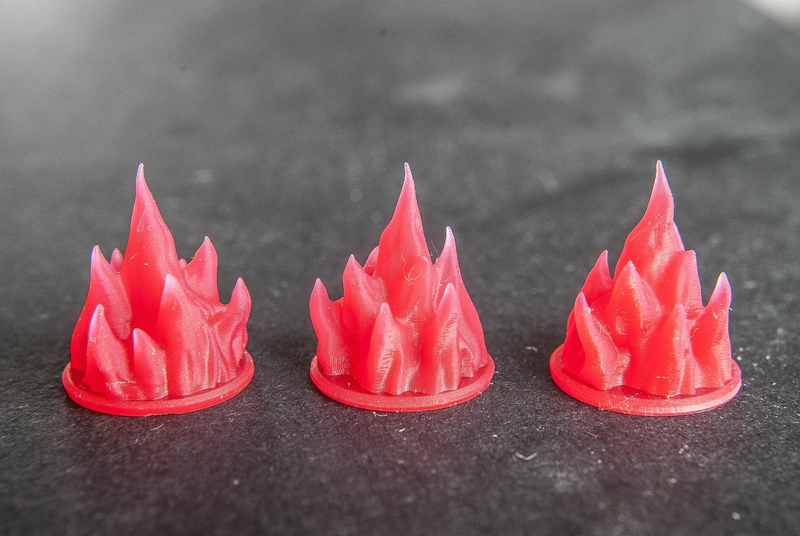 Fire Token Fire Tokens Board Game Token Resource Token - Etsy