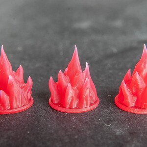 Fire Token, Fire Tokens, Board Game Token, Resource Token, Resource ...