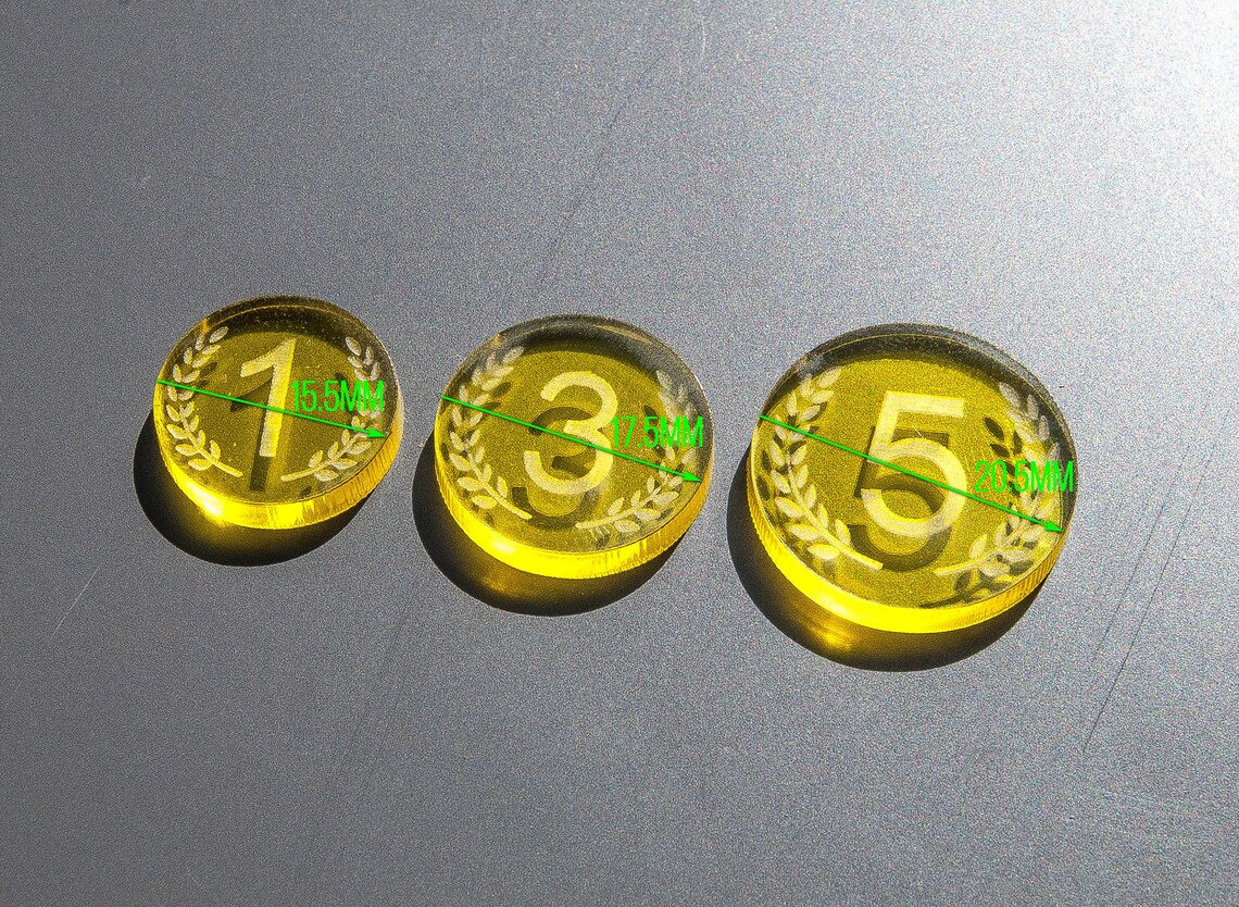 Coin Tokens, Currency Tokens, Gold Tokens, Money Tokens, Board Game ...