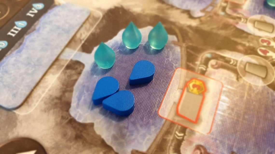 Water token water tokens board game token barrage token | Etsy