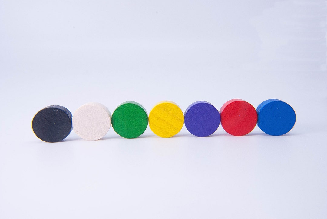 Wooden Board Game Token 15mm, Universal Token, Board Game Accessories ...