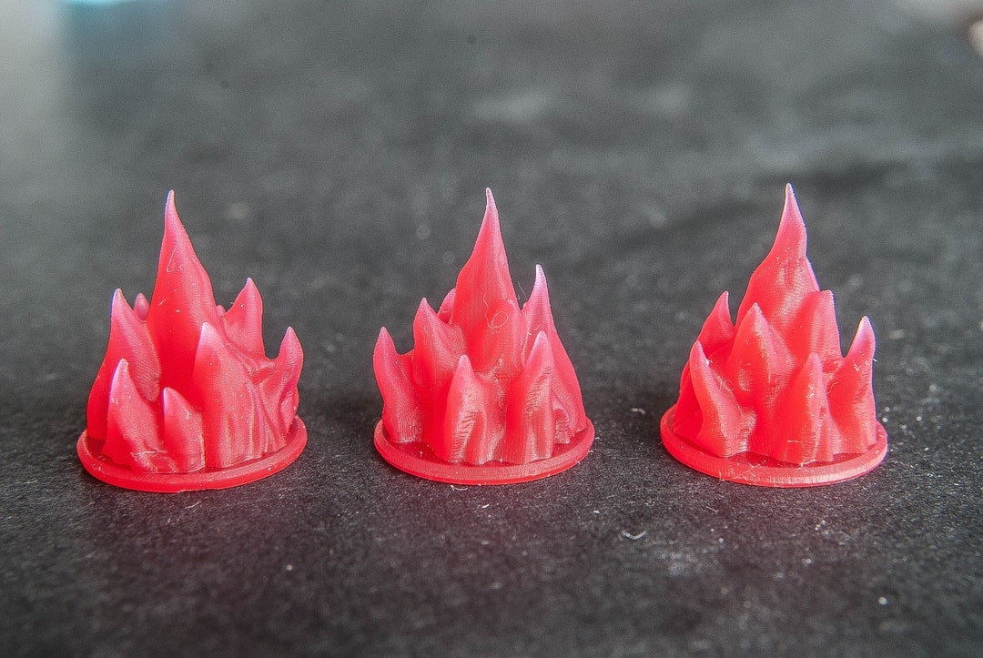 Fire Token, Fire Tokens, Board Game Token, Resource Token, Resource ...