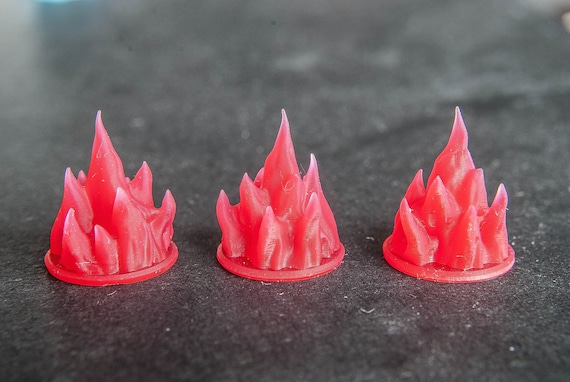Fire Token Fire Tokens Board Game Token Resource Token | Etsy