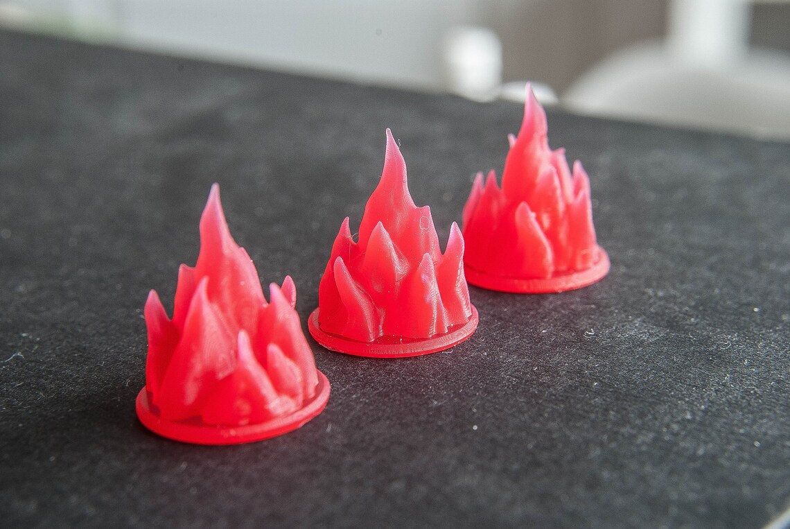 Fire Token Fire Tokens Board Game Token Resource Token - Etsy
