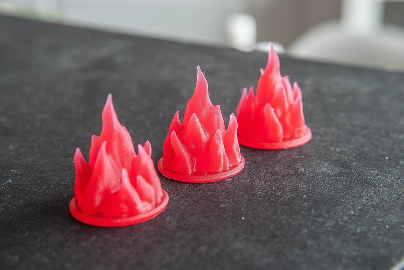 Fire Token Fire Tokens Board Game Token Resource Token - Etsy