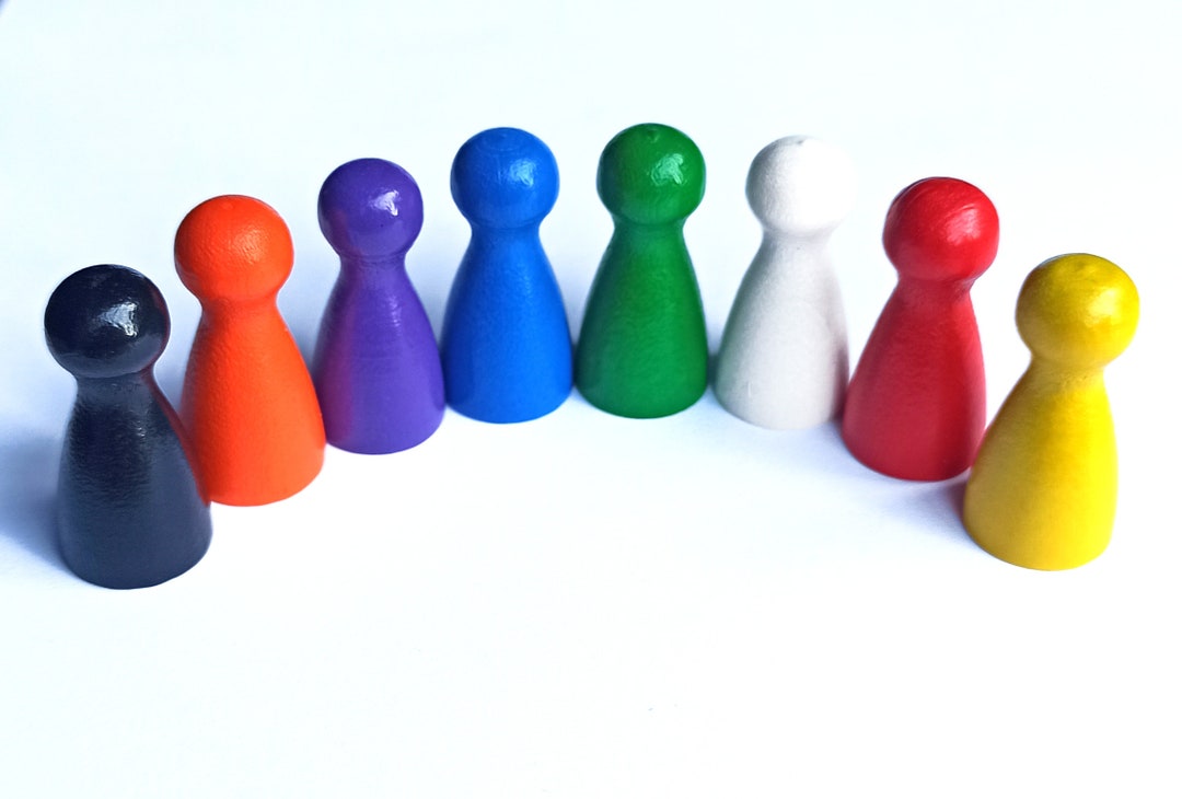 Classic Wooden Pawn, Player Token, Halma Pawn, Pawns Set - Etsy