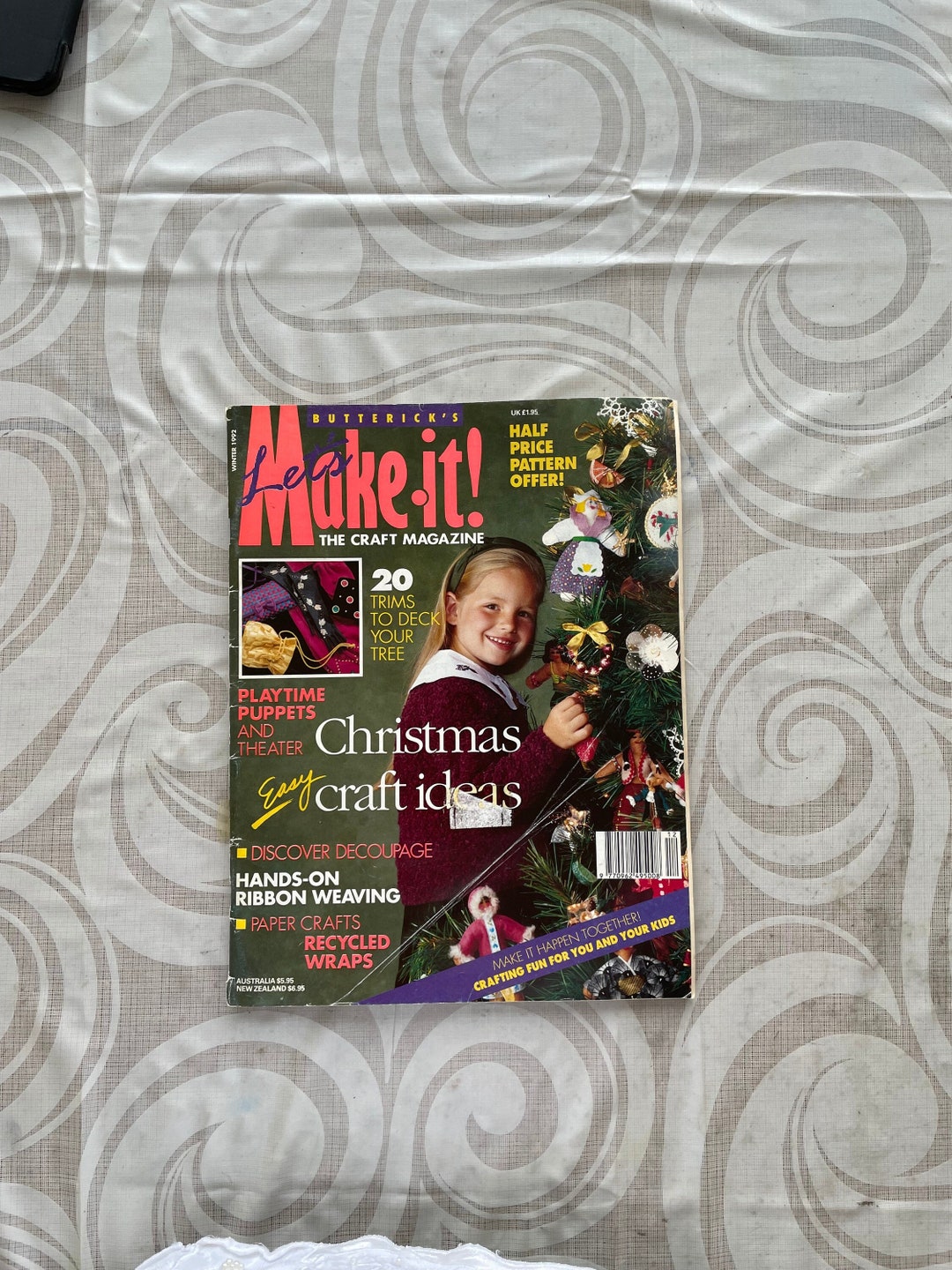 Vintage Christmas Craft Magazine lets Make It 104 Pages Full of Crafts ...