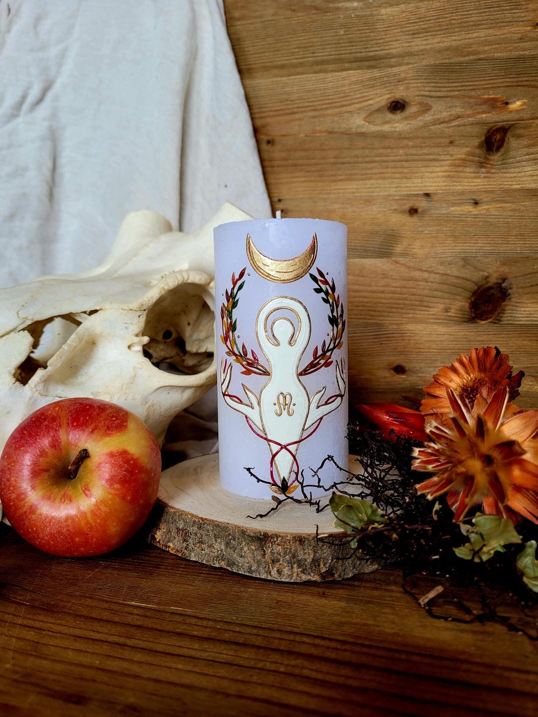 Candle mabon Goddess - Etsy