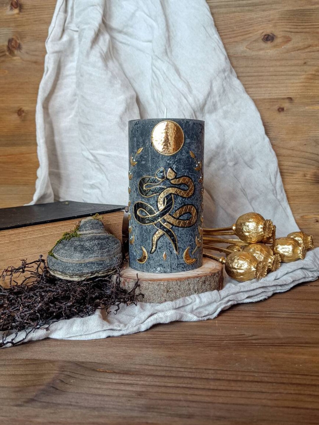 Candle "dancing Snakes" - Etsy