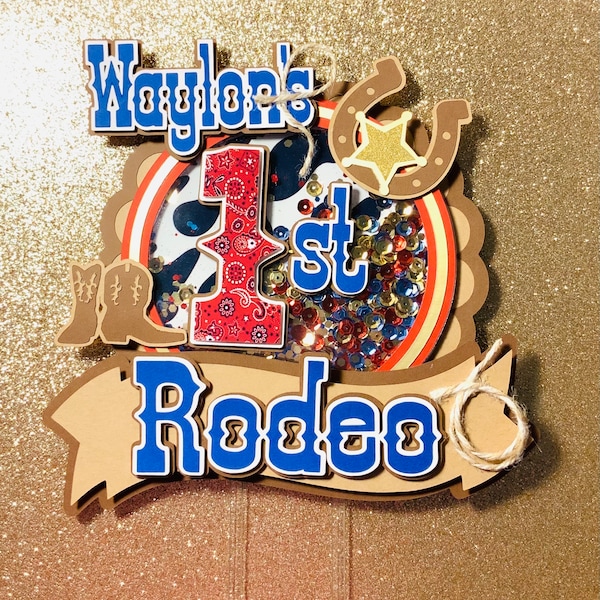 Personalized Vaquero Cake Topper - Etsy