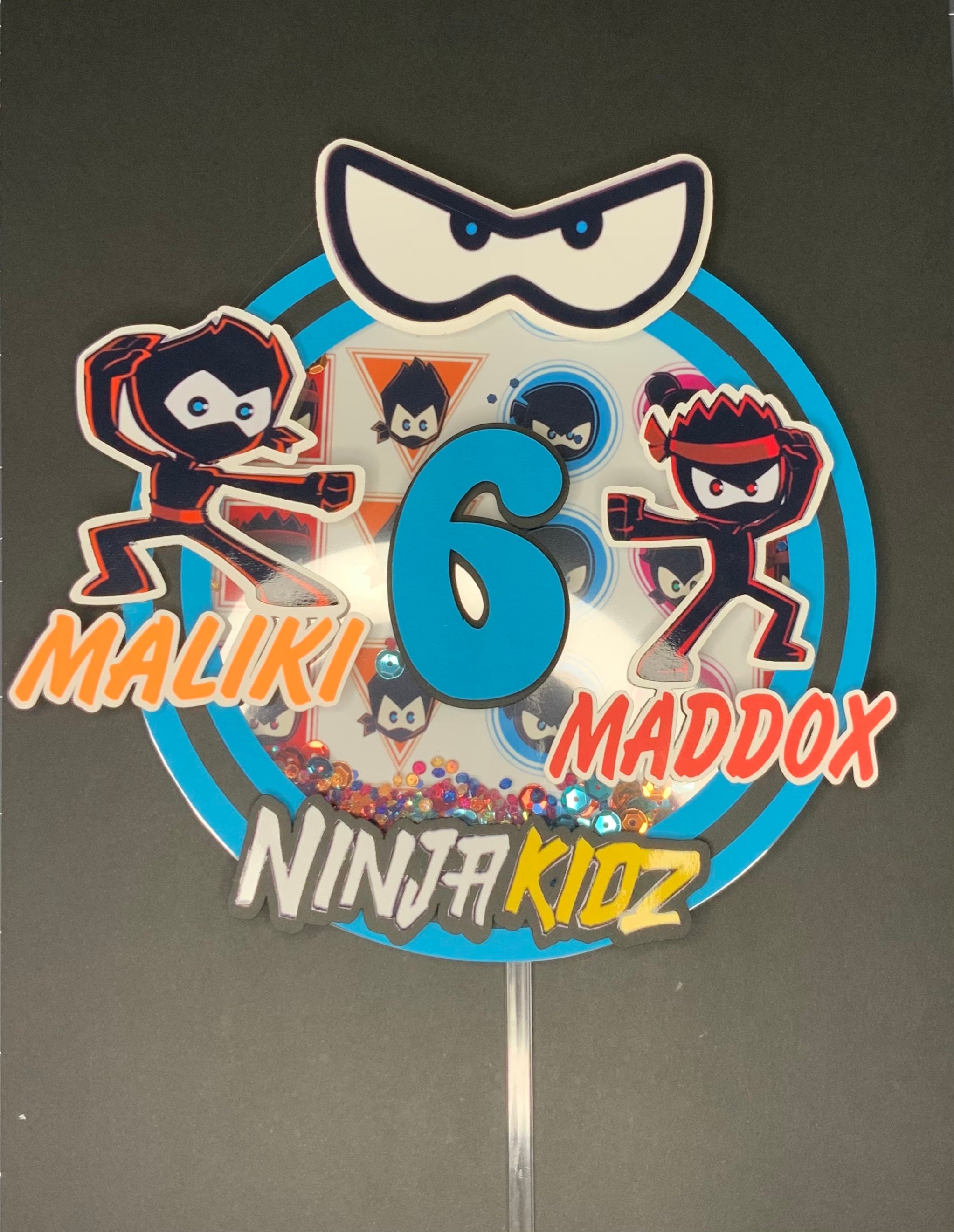 Ninja Kidz Cake Topper, Cake Toppers, Ninja Kidz, Birthday Topper ...