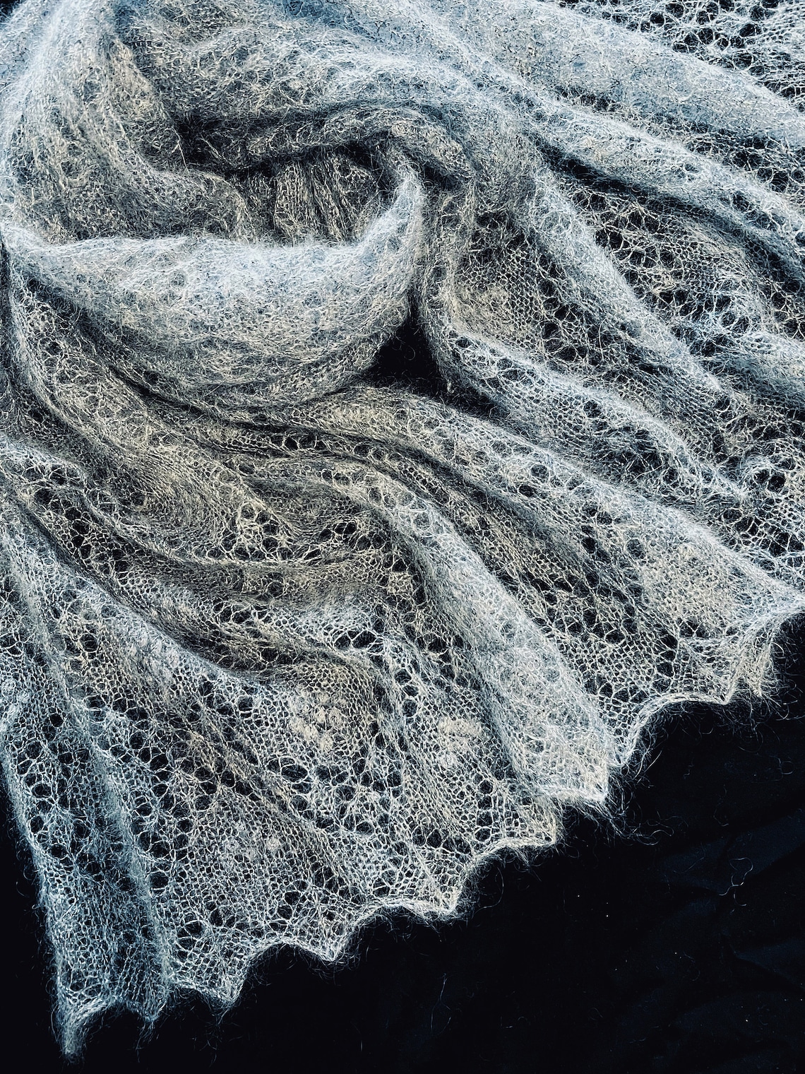Beautiful Hand Knit Lace Shawl, Wedding Luxury Kidsilk Lace Bridal ...