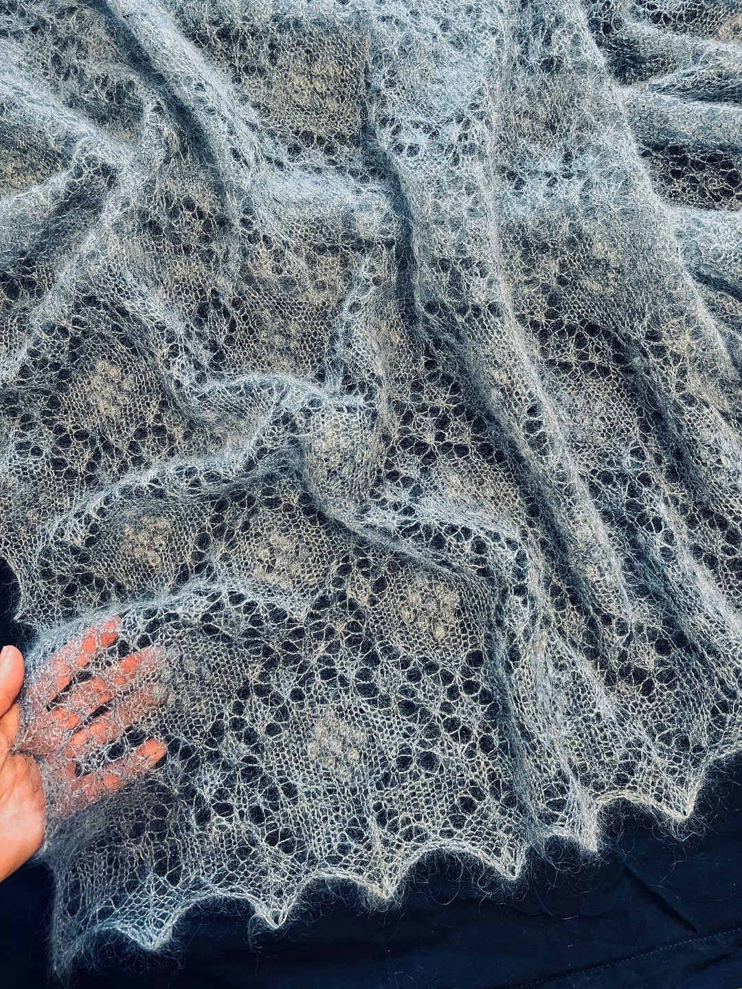 Beautiful Hand Knit Lace Shawl, Wedding Luxury Kidsilk Lace Bridal ...