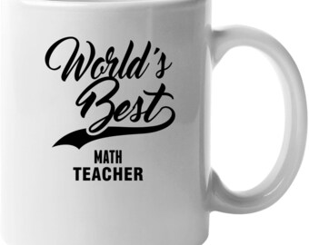 Worlds Best Math Teacher Mug - Etsy