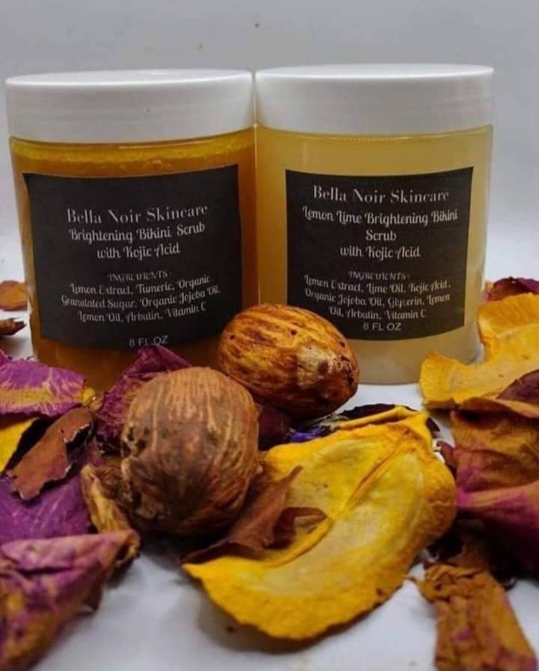 Turmeric & Manuka Honey Body Scrub, Emulsified Sugar Scrub, Creamy Body ...