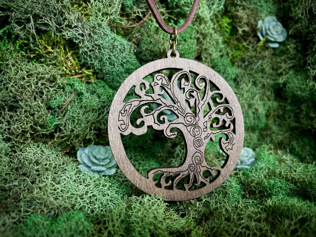 Spiral Tree Wood Necklace: Jewelry for Nature Lovers | Boho Jewelry ...