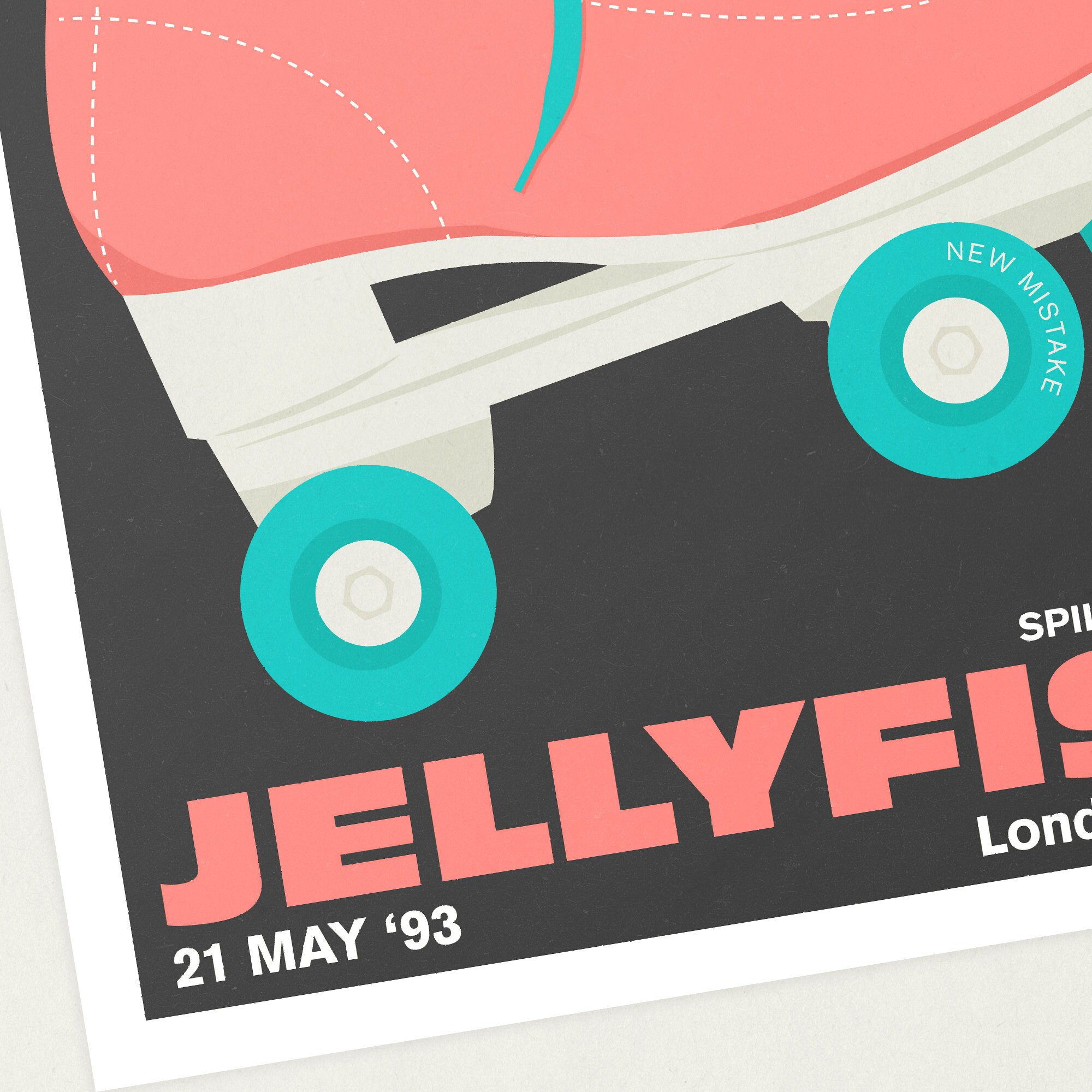 Jellyfish Band Poster: Spilt Milk Tour, London Astoria Giclée Art Print ...