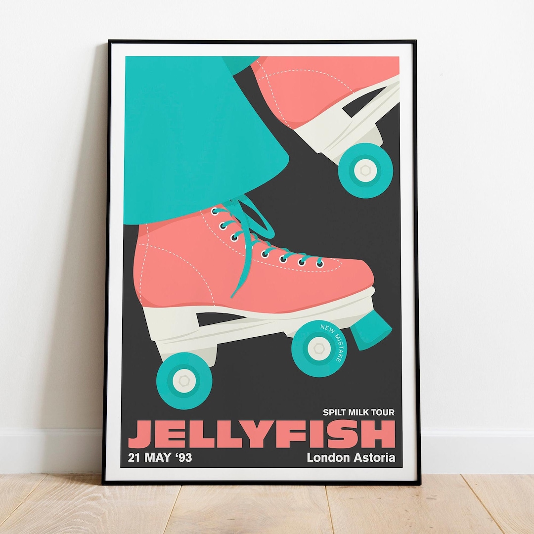Jellyfish Band Poster: Spilt Milk Tour, London Astoria Giclée Art Print ...