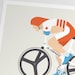 Cycling Print of Graeme Obree. Hour Record Holder and Scottish Cycling ...