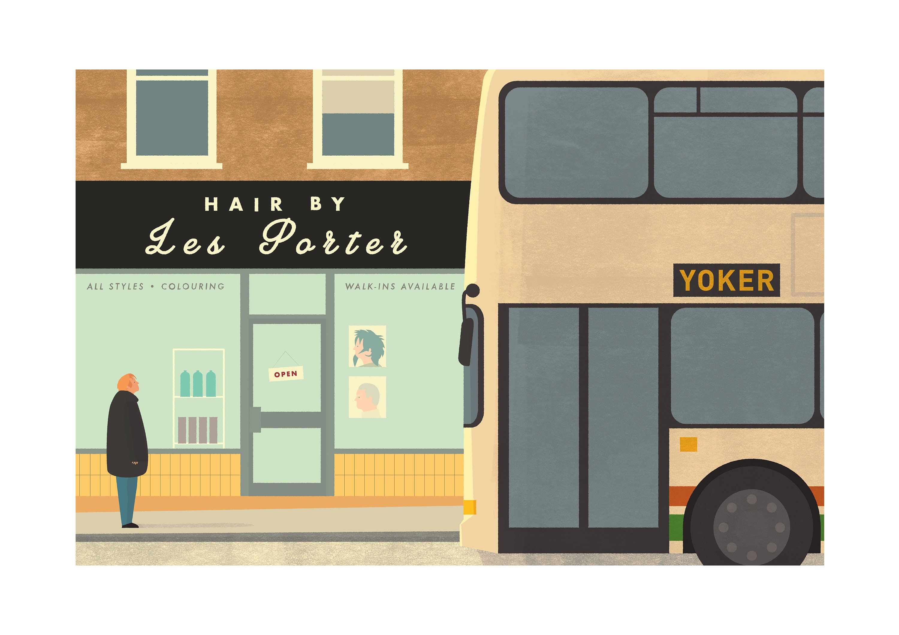 Limmy's Show Dee Dee went to Yoker Glasgow Illustration. | Etsy