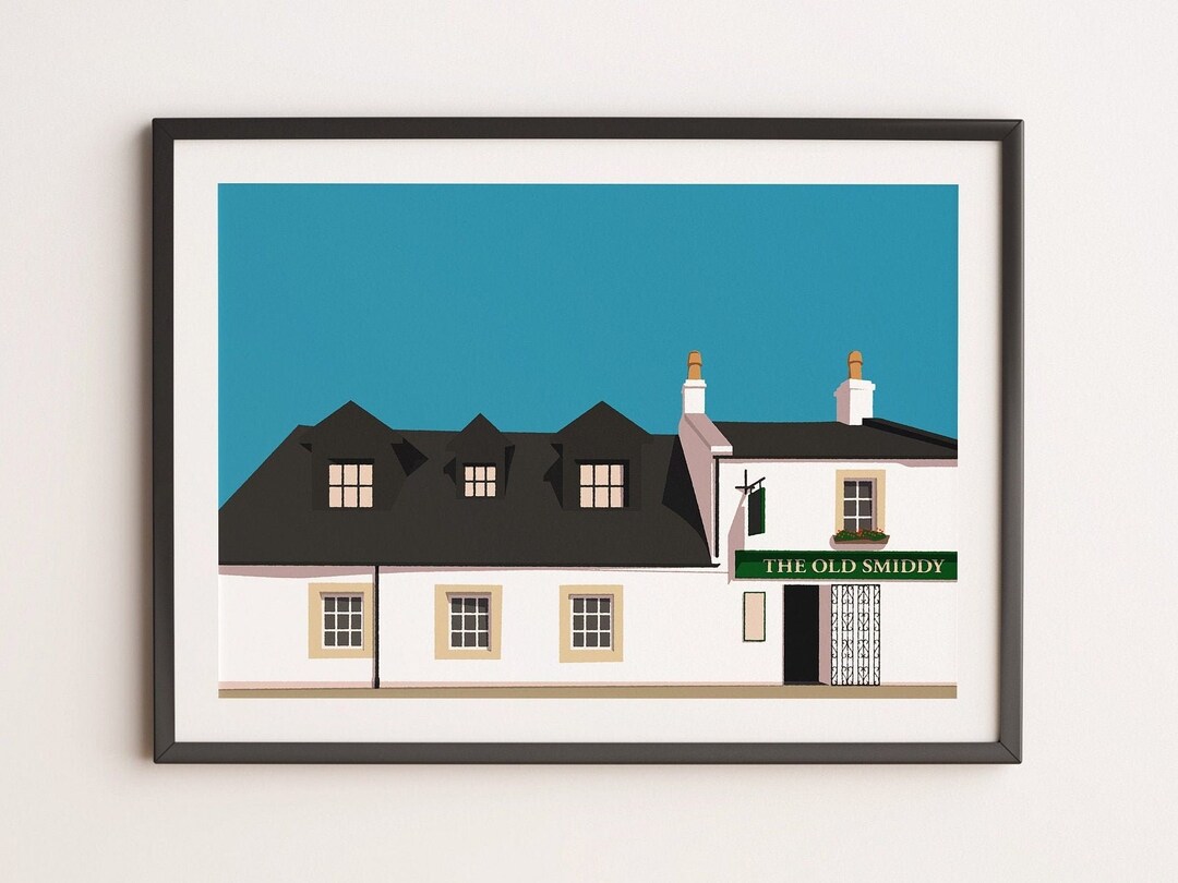 The Old Smiddy Inn. Giclee Art Print Illustration of the Much Loved Pub ...