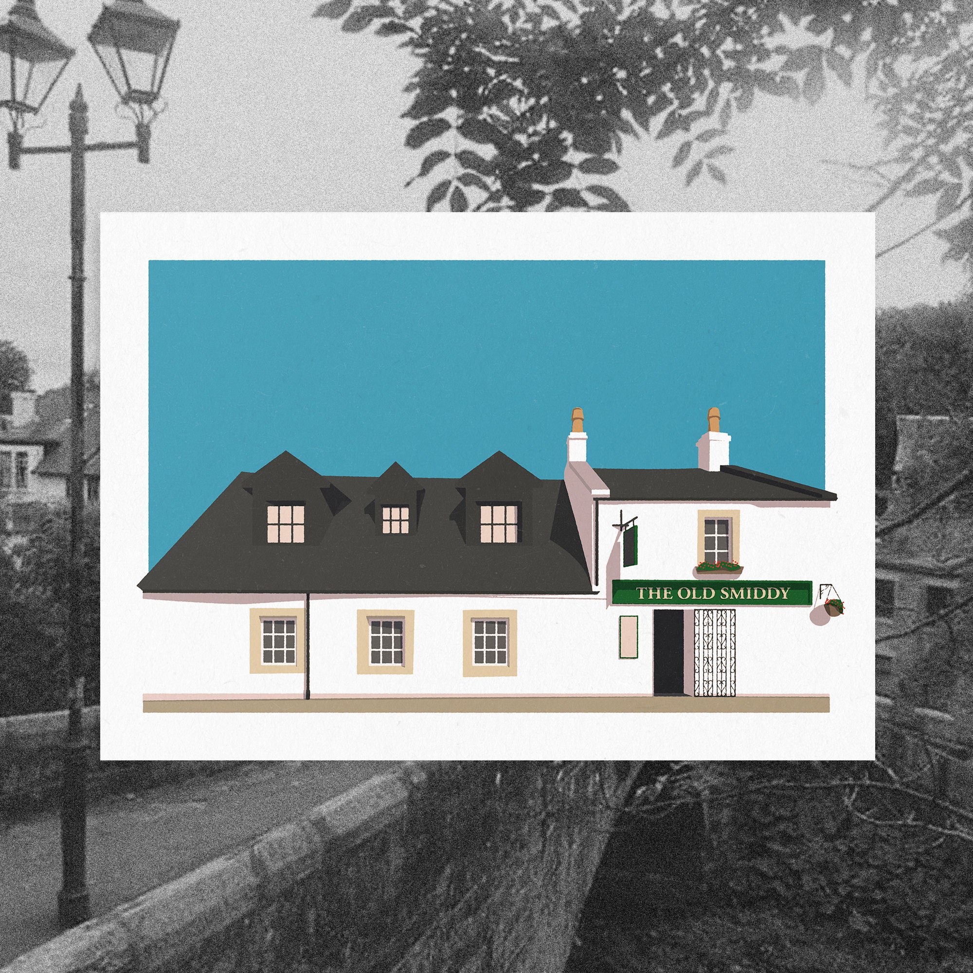 The Old Smiddy Inn. Giclee Art Print Illustration of the Much - Etsy UK