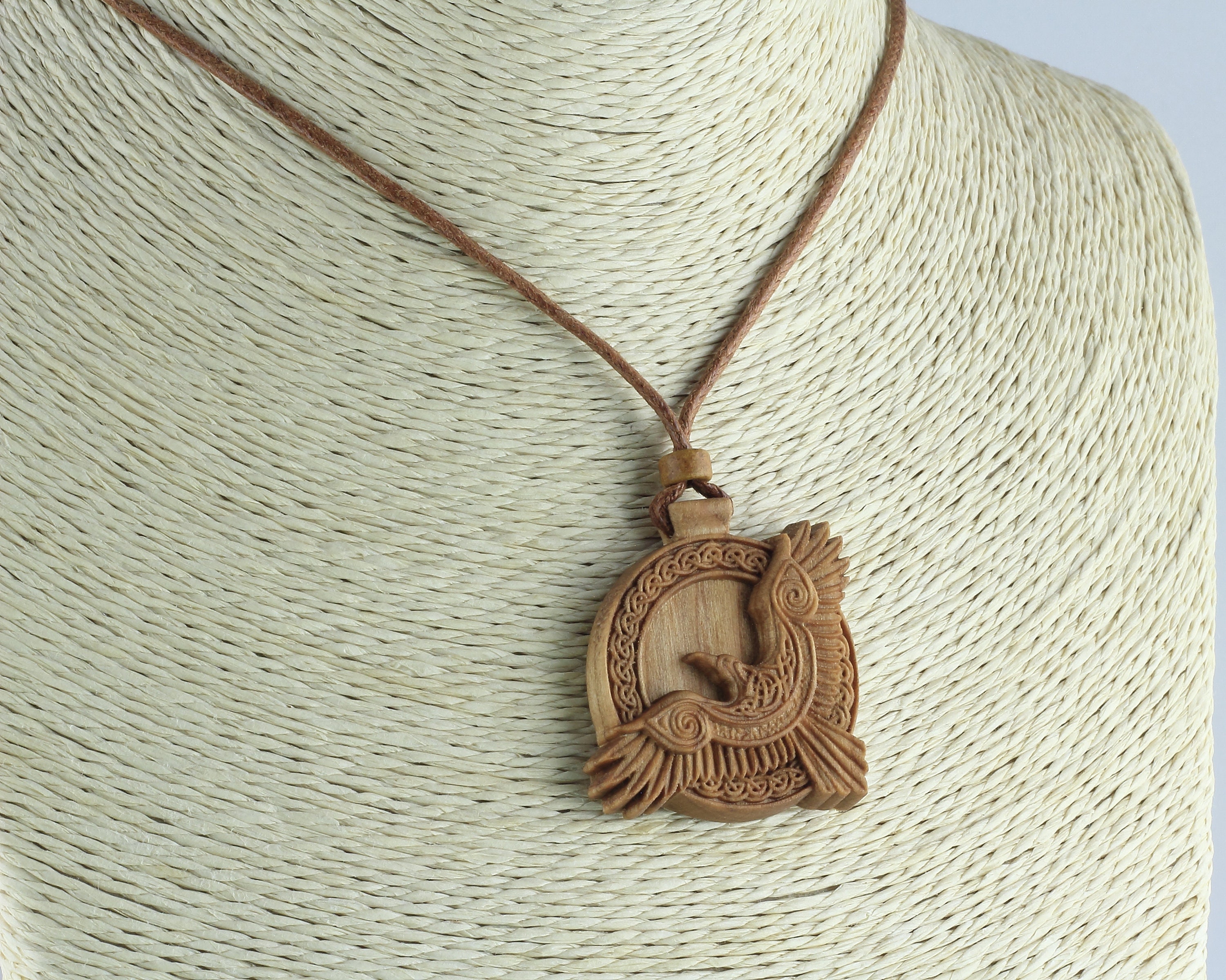 Raven Necklace Raven Pendant Raven Pendant Necklace Celtic Raven Celtic ...
