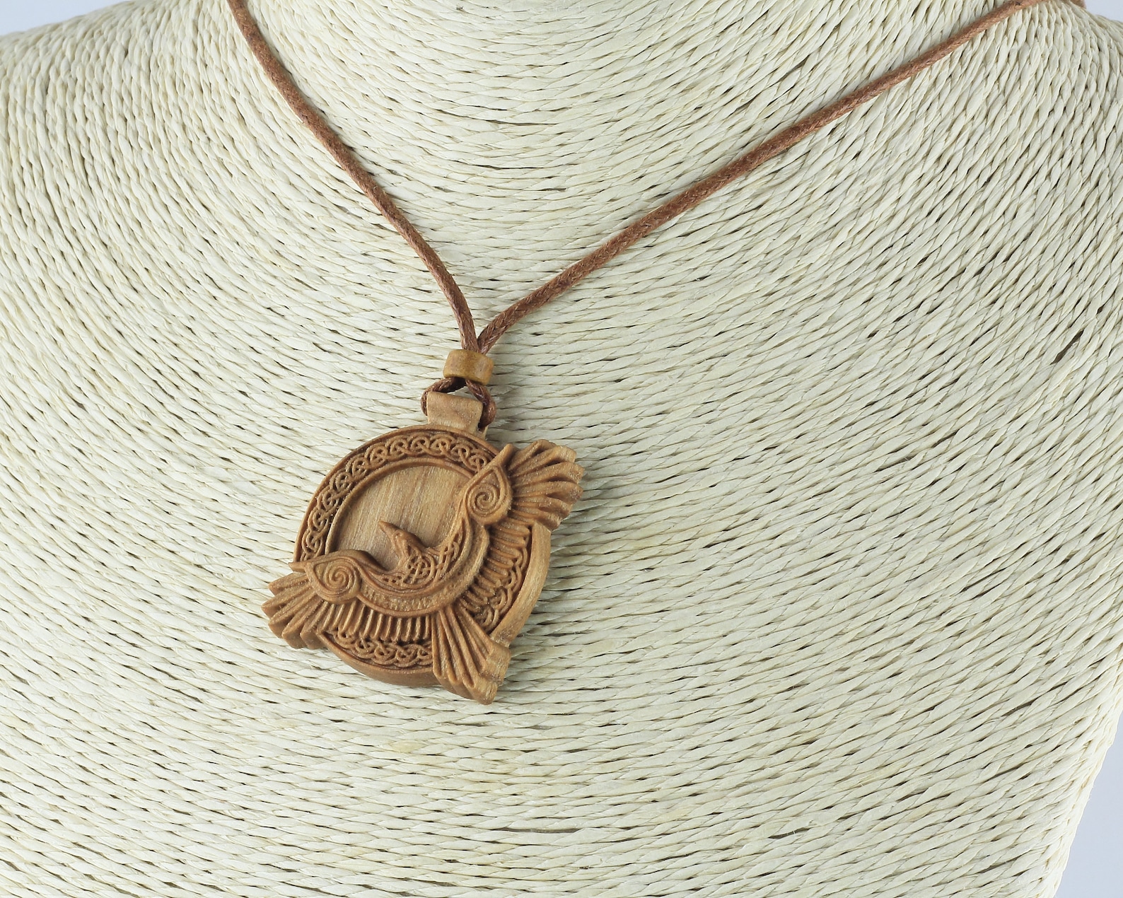 Raven Necklace Raven Pendant Raven Pendant Necklace Celtic Raven Celtic ...