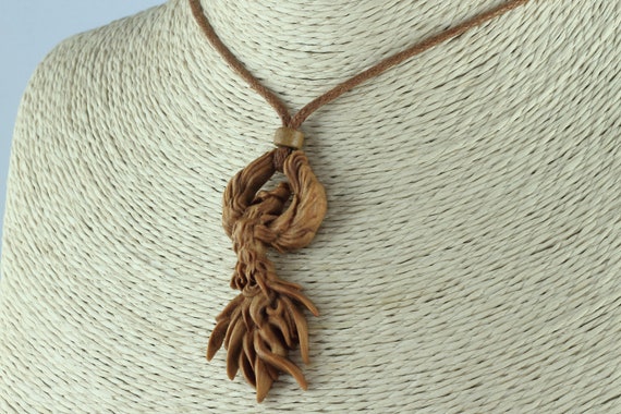 Phoenix Necklace Phoenix Pendant Phoenix Jewelry Wood Necklace - Etsy
