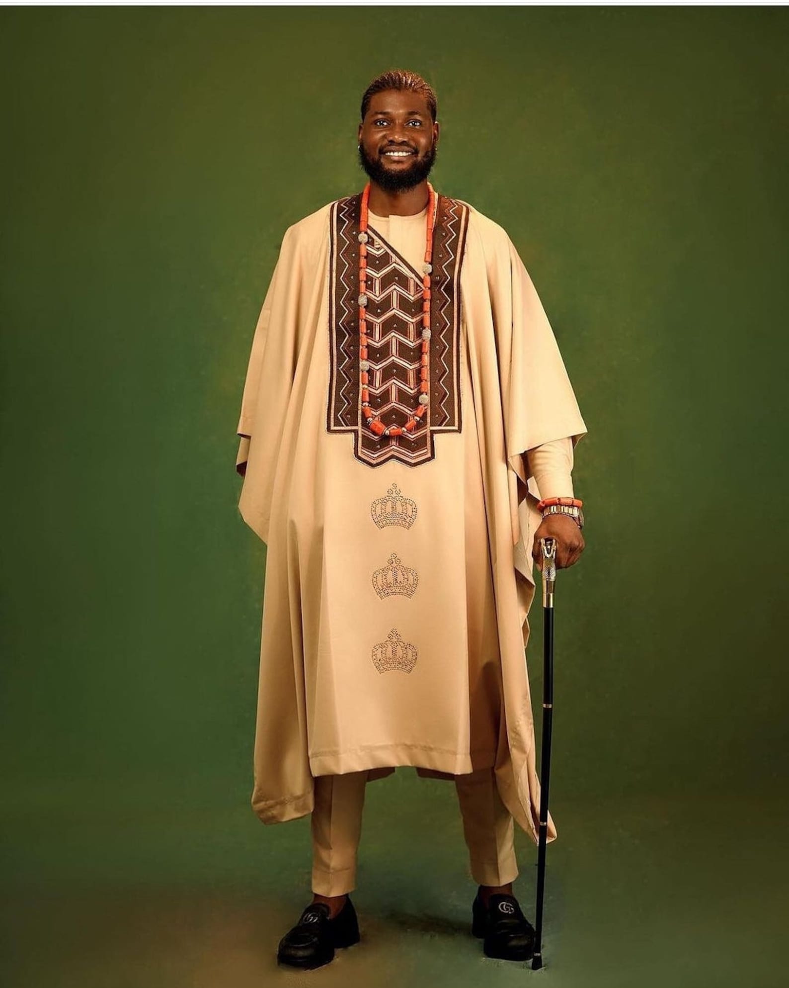 Bolu Beige Classic Men Attire/men's Agbada Wear/3 Piece Set/wedding ...