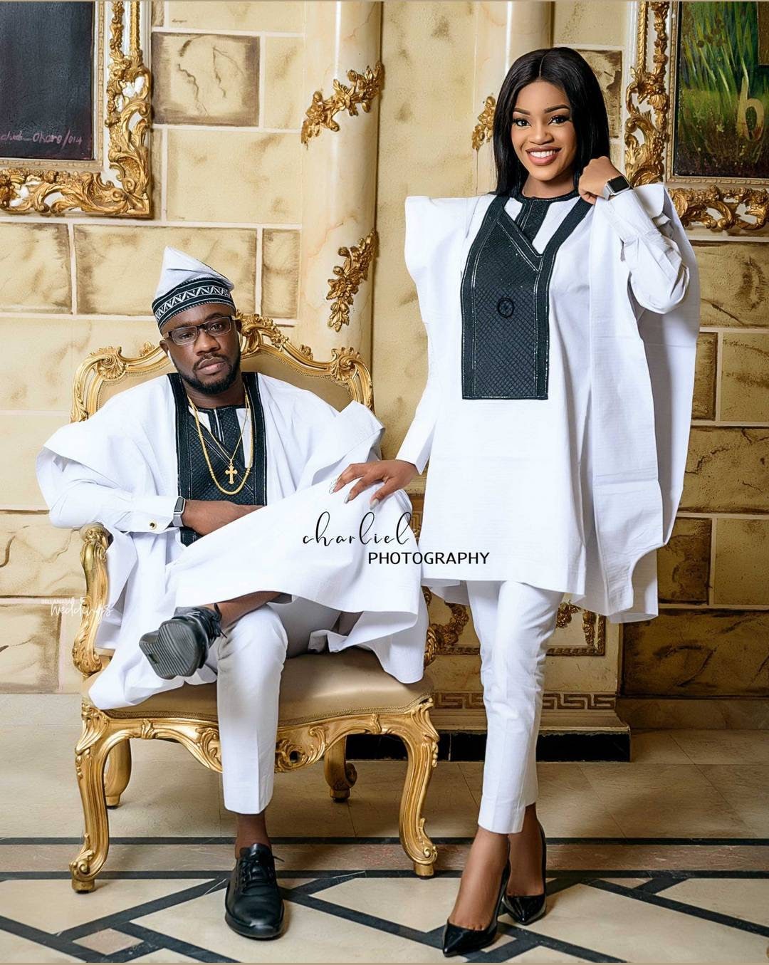Item 100 _babs African Couple's Matching Set, Latest Aso Ebi, Couple's ...