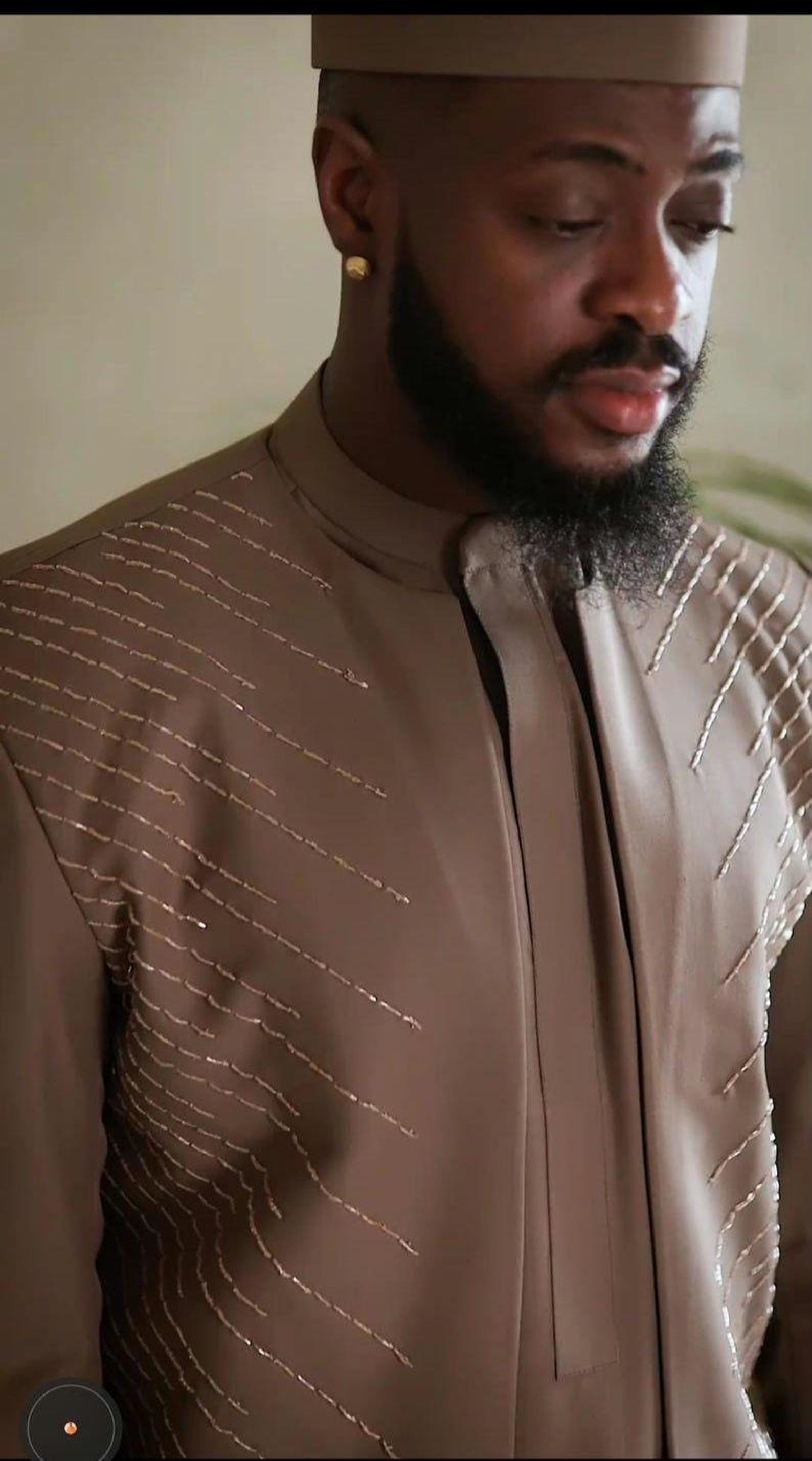 Tomi Bead Laced Men Clothing/3 Piece Outfit/ Wedding Suit/ Prom Dress ...