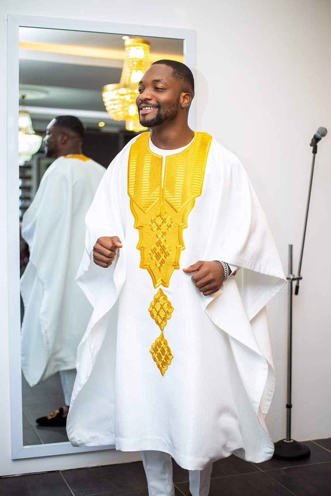 Itunu African Men Agbada, 3 Piece Set/african Men Clothing/wedding Suit ...