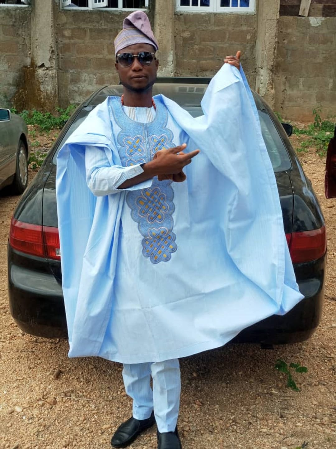 Item 092 _ola African Men's Agbada/3 Piece Set/ African Clothing for ...