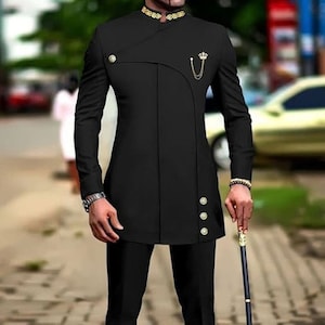 OJ Cut Ceremonial Suit/african Men Clothing, 2 Piece Outfit/african Men ...