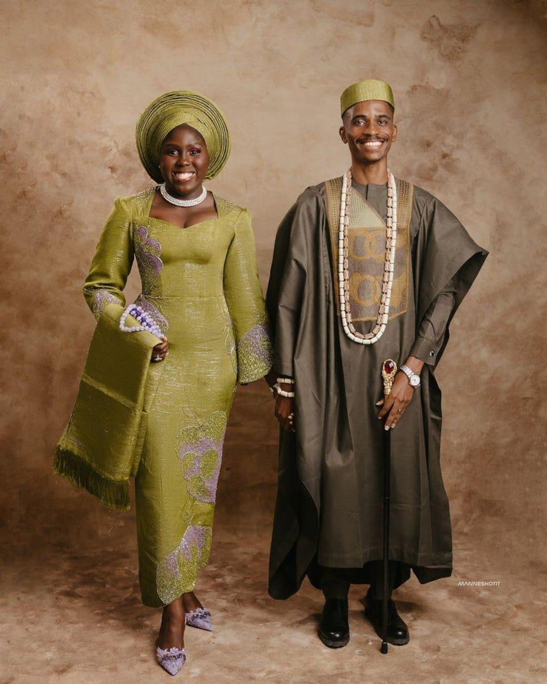 Handmade Couples Outfit: Nigerian Wedding Dress, Aso Ebi Attire - Etsy