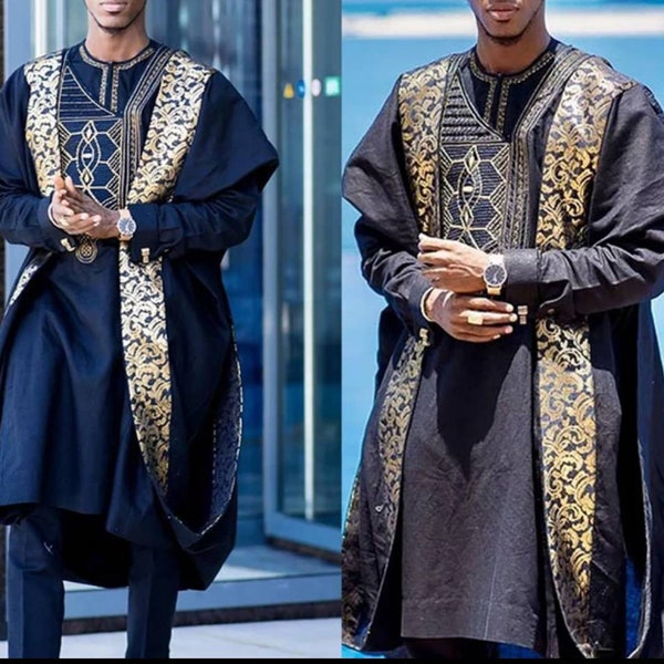 Navy Blue Mens African Outfit - Etsy