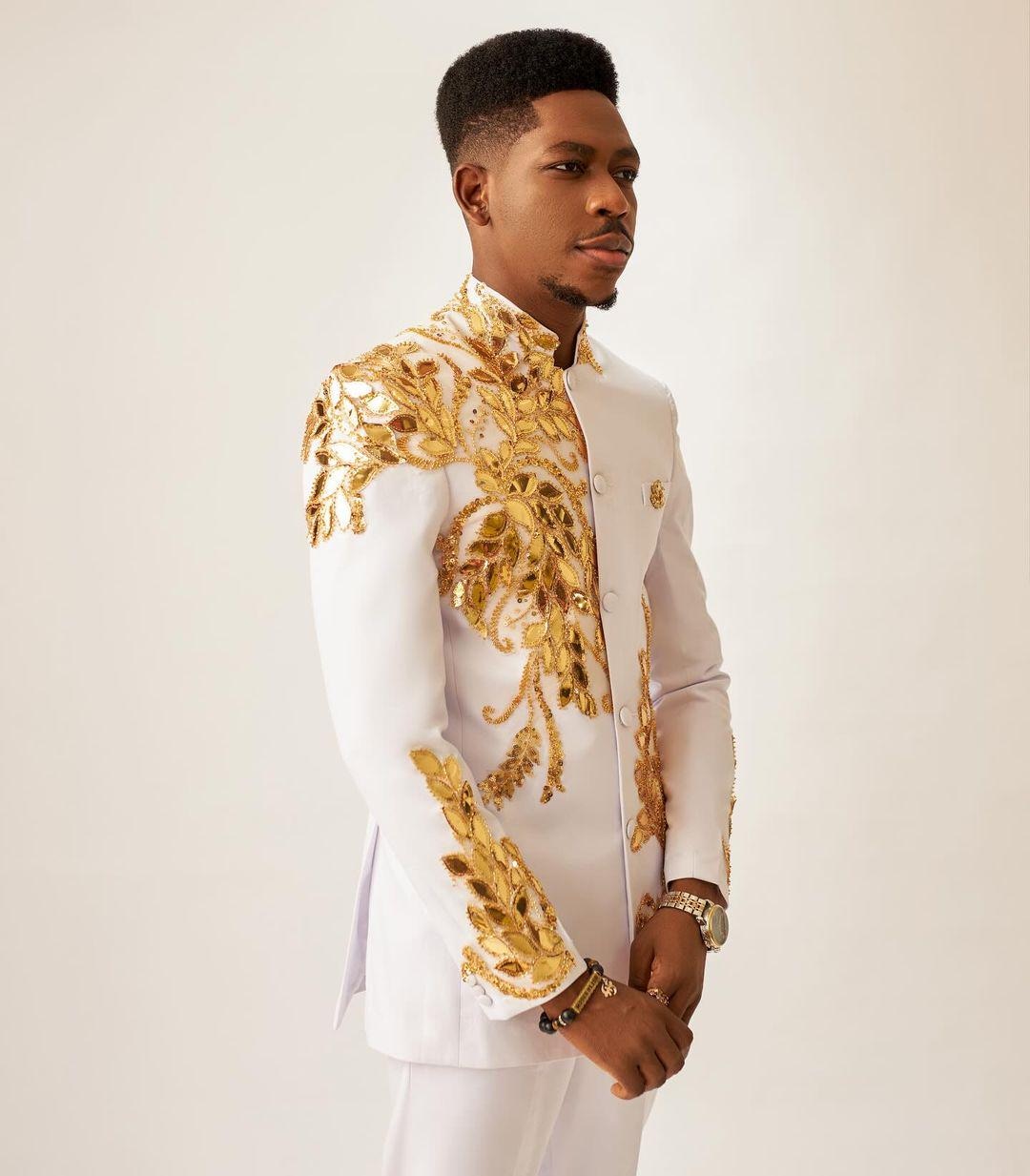 Omo Oba Ceremonial Suit/african Men Suit/2 Piece Outfit/african Men ...