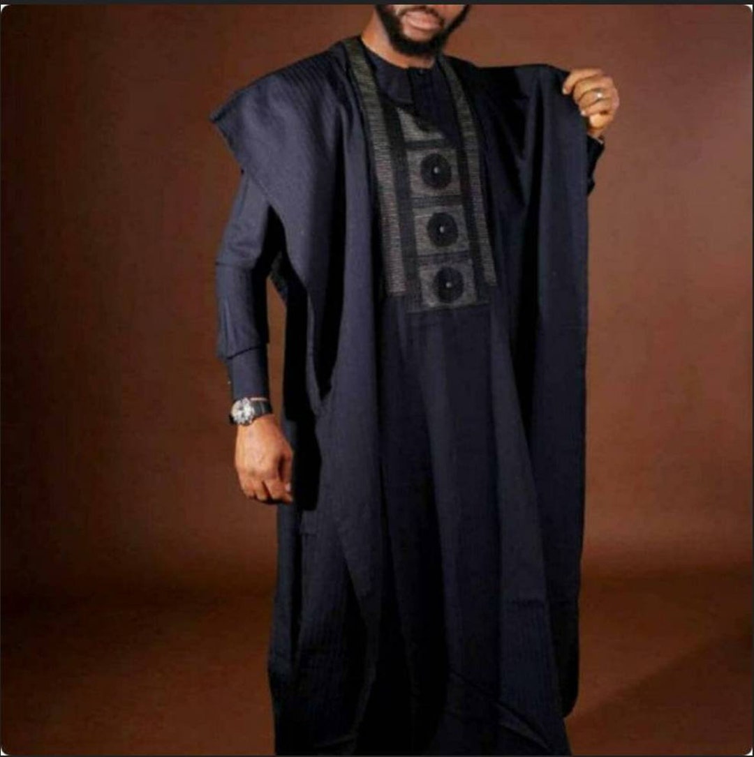 Handmade African Agbada: 3-piece Wedding Groom Suit - Etsy
